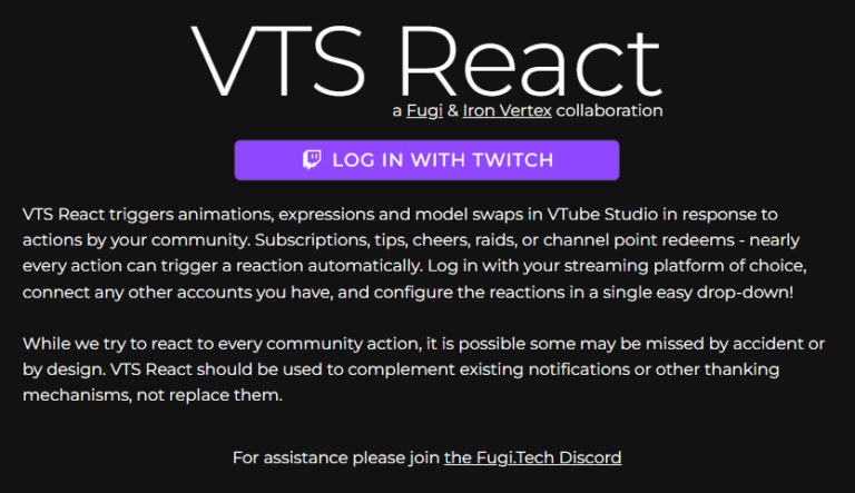 VTS Reactを使ってTwitchチャンネルポイントでLive2Dモデルにアクションをする方法