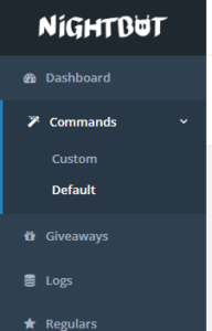 Nightbotのコマンドの使い方