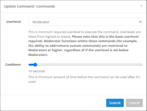 Nightbotのコマンドの使い方